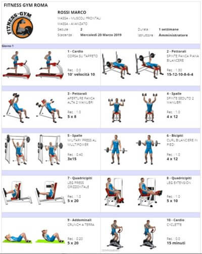 schede allenamento palestra - DrBeckmann