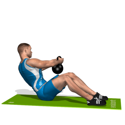Russian twist kettlebell: vedi l'esecuzione | evolutionfit