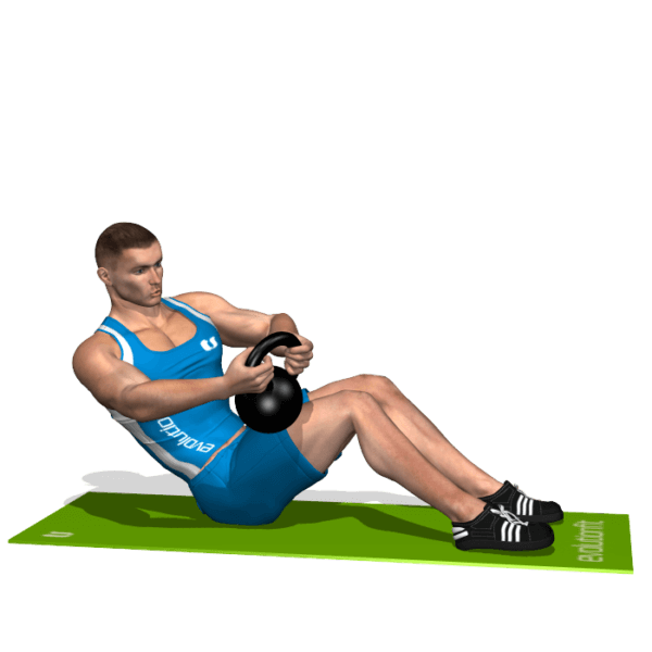 Russian twist kettlebell: vedi l'esecuzione | evolutionfit