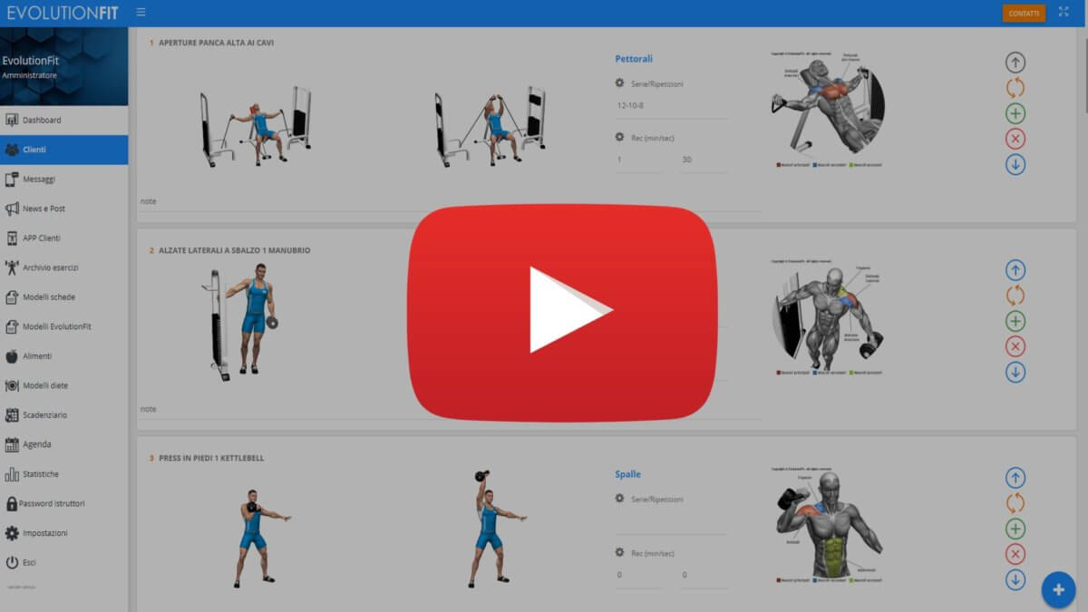 Come avere in primo piano i nuovi esercizi aggiunti | evolutionfit