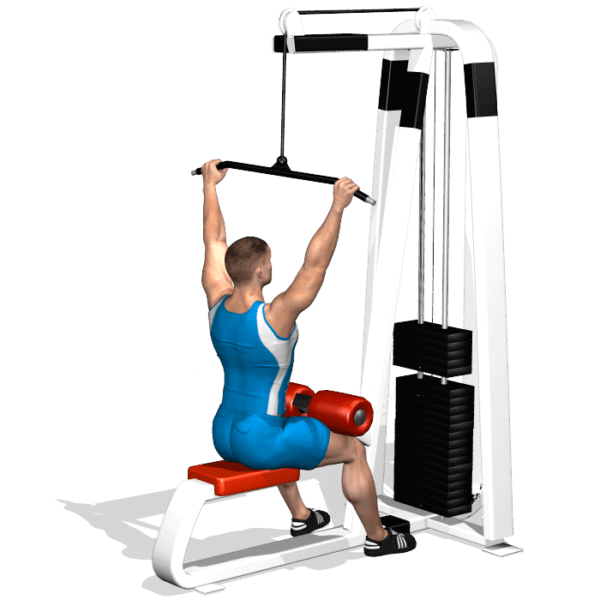 Lat machine avanti: vedi l'esecuzione | evolutionfit