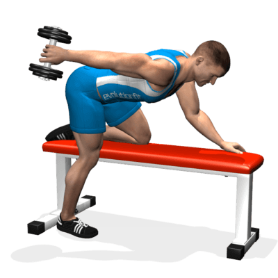 Spinte busto 90° panca piana 1 manubrio: vedi l'esecuzione | evolutionfit